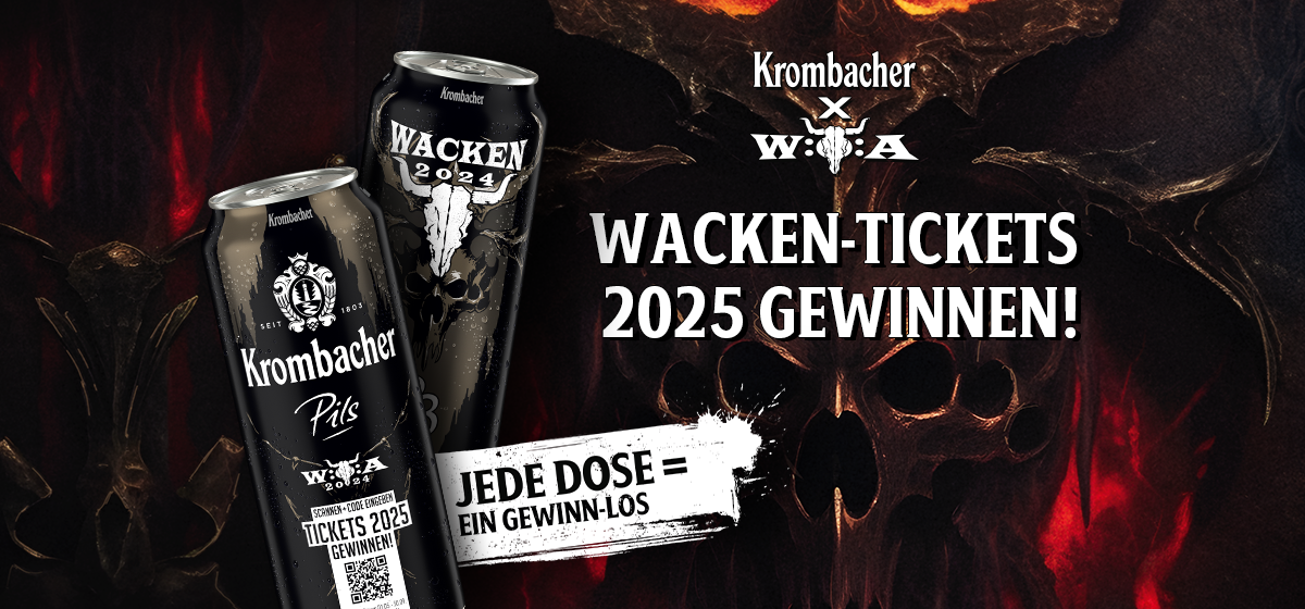 Wacken-Tickets 2025 gewinnen! | Krombacher